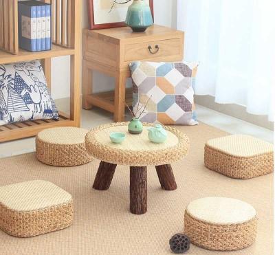 China Rattan Tatami Tea Table for Living Room Window Seat 120x60cm Natural for sale