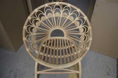 China Luxury Cane Modern Wooden Wicker Rattan Bar Chair Outdoor Garden Sofa 75cm for sale