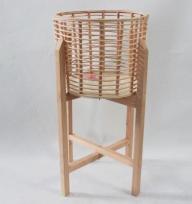 China Natural Seagrass Rattan Plant Stand Planter Holder 30cm Wicker Flower Pot Wholesale for sale