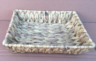 China Eco Friendly Handwoven Water Hyacinth Storage Basket Hamper 50L Capacity for sale