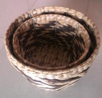 China Eco Friendly Seagrass Storage Basket 40x30cm Handwoven Water Hyacinth Organizer for sale