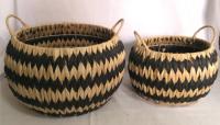 China Eco Friendly Seagrass Storage Basket 40x30cm Handwoven Water Hyacinth Organizer for sale