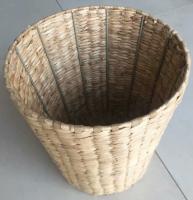 China Eco Friendly Seagrass Storage Basket 40x30cm Handwoven Water Hyacinth Organizer for sale
