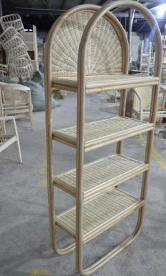 China Natural Rattan Storage Shelf Eco Friendly Home Furniture 3 Tier 80cm for sale
