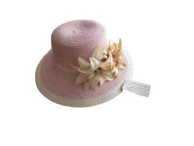 China Custom Wholesale Wide Brim Sun Hat Natural Straw Beach Hat 55cm for sale