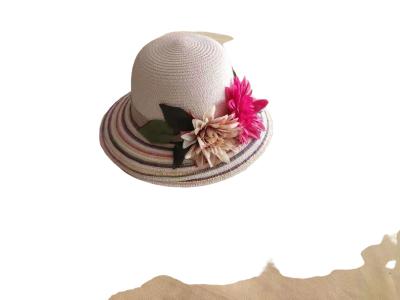 China Custom Wholesale Wide Brim Sun Hat Natural Straw Beach Hat 60cm UV Protection for sale