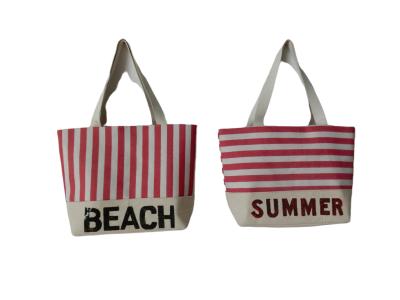 China Handmade Bohemian Straw Beach Tote Bag 40x30cm Cotton Canvas Shopping Bag Eco Friendly for sale