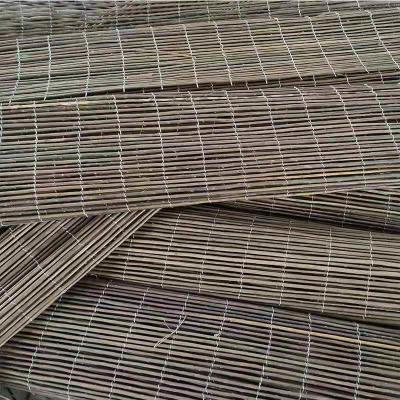 China Natural Reed Fence Outdoor Garden Privacy Screen Carbonized Wicker Panel 1.8m x 1m for sale