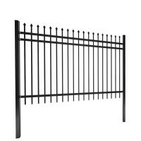 China 40X40mm Black Aluminum 3 Rail Fence Steel Tube Q195 Q235 for sale
