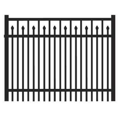 China 2500mm 3000mm Tubular Steel Fence Dark Grey Black Green Metal Tubular Fencing for sale