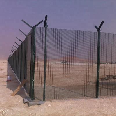 China Residential 358 Anti Climb Security Fence 2-2.5m Powder Coated Black for sale