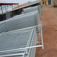China 1.5mm 1.8mm 2.0mm Metal Temporary Steel Fence Panels 50X100mm for sale