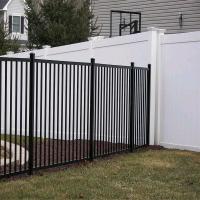 China 80mm Australia Wrought Iron Fence Panels 25x25mm Tubular Fence Designs for sale