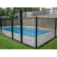 China Aluminium Flat Top Pool Fencing 2.4mL x 2mH Swimming Pool Fencing And Gates for sale