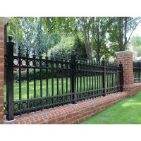 China House Iron Privacy Ornamental Iron Fence Panels 3 Rail Wrought Iron Fence for sale