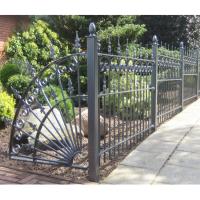 China House Iron Privacy Ornamental Iron Fence Panels 3 Rail Wrought Iron Fence for sale