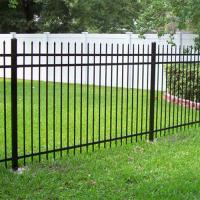 China 40X40mm Black Aluminum 3 Rail Fence Steel Tube Q195 Q235 for sale