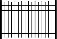 China Galvanized Spearhead Swimming Pool Fencing And Gates Custom Wrought Iron Fence for sale