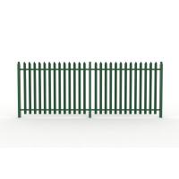 China Height 1800-3000mm Spearhead Tubular Steel Fence Pre Galvanized for sale