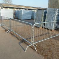 China Galvanized Steel Site Fencing Removable Crowd Control Fence Panels for sale
