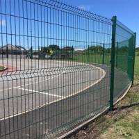 China Trellis Galvanised Square Mesh Fencing 2.4m Basketball Court Net Fence for sale