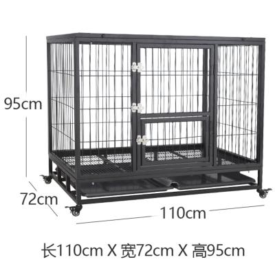China Metal 2 Door Folding Livestock Fence Panels Stainless Steel Pet Kennel Cage Dog Cat for sale