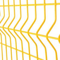 China 2.2m 2.4m Welded Steel Wire Mesh Fence Square Curved for sale