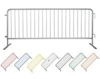 China 127mm Construction Metal Barricade Fence Panels Frame Tube 38x1.5mm for sale
