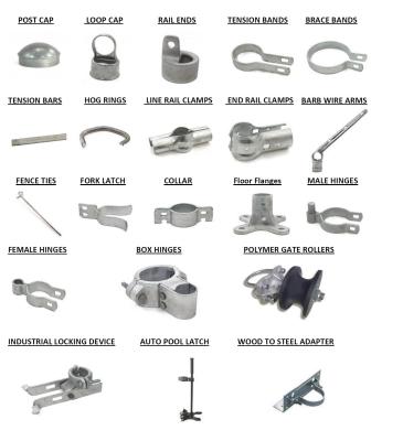 China Plastic Coating Chain Link Fence Hardware Metal Fence Accessories for sale