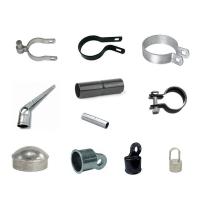 China Silver Steel Metal Chain Link Gate Hardware Brackets Sports Field for sale