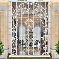 China 48 Inch Custom Wrought Iron Driveway Gate Classic Style Soundproof for sale