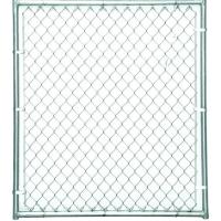 China Basketball Court Green Pvc Coated Galvanised Steel Chain Link Fencing 75mmX2.5mm for sale