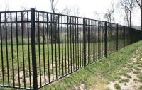 China Q195 Q235 Steel Tubular Metal Fence Powder Coated Tubular Security Fencing for sale