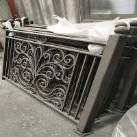 China Powder Coating Decorative Welding Wrought Iron Handrails For Outdoor Steps Steel House for sale