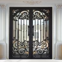 China Garden Wrought Iron Fence Walkway Gates Frame 120 x 76 x 4.0mm for sale