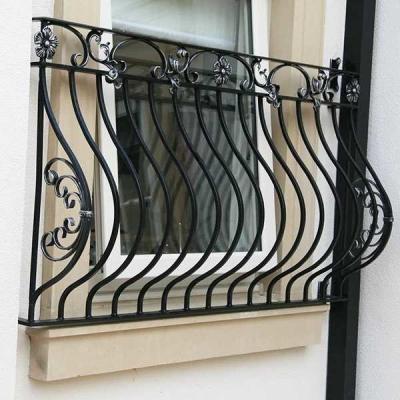 China Balcony Resort House Interior Wrought Iron Hand Railing For Steps for sale