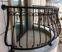 China Balcony Resort House Interior Wrought Iron Hand Railing For Steps for sale