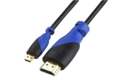 China QS3002，QSMART Latest standard A TO D Gold plated High Speed with Ethernet Audio Return 3D 4K 1.4V 2.0V HDMI Cable for sale