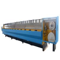 China 13 dies 8mm to 1.35mm Energy Efficiency copper rod breakdown machine with annealer for sale