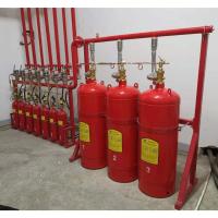China 90L FM200 Cylinder Working Pressure 5.6Mpa Red FM200 Containers for sale