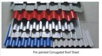 China 0.11mm Pre Painted Corrugated Roofing Sheet Roof Galvanized Sheet Metal for sale