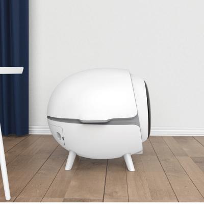 China Splash Proof Pedal Channel Cat Toilet Smart Cat Litter Box Extra Large Deodorant for sale