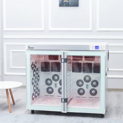 China PTC Dog Hair Dryer Box Tempered Glass , Dog Grooming Cabinet With Alarm for sale