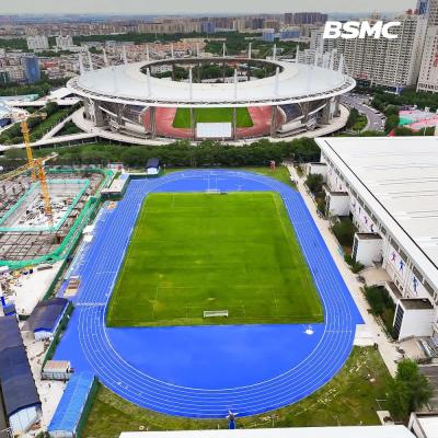 China Best Shock Absorption Performance 13mm Hybrid System Synthetic Running Track World Athletics Certified Professional Running Track for sale