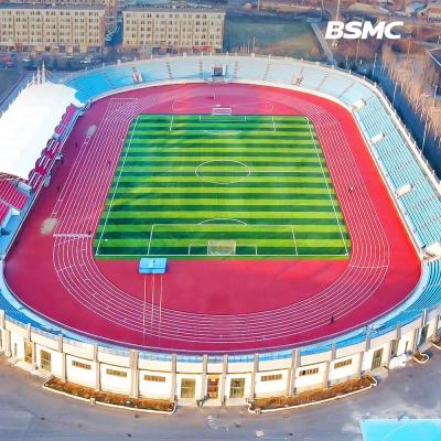 China 10 Years Durability 13mm Full PUR Running Track System World Athletics Certified Shock Absorption Sports Surface for University for sale