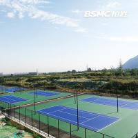 China Casting on Site Tennis Basketball Volleyball Court Durable Weather Resistance Outdoor Synthetic Outdoor Multipurpose Court for sale