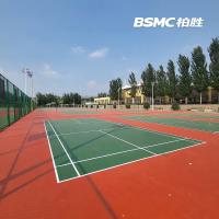 China Acrylic Cushion System Professional ITF Certified Product Tennis Court Surface Coating Four Layers Sports Flooring Materials for sale