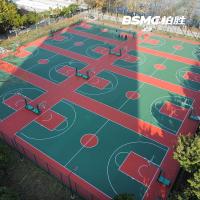 China In-situ Casting on Site Full SPU Basketball Court Durable UV Resistance High Shock Absorption Sports Court for sale