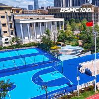 China In-situ Casting on Site Full SPU Basketball Court Durable UV Resistance High Shock Absorption Sports Court for sale