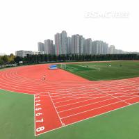 China Wet Pour Sandwich Running Track System 13mm World Athletics Certified Professional Athletic Track for sale